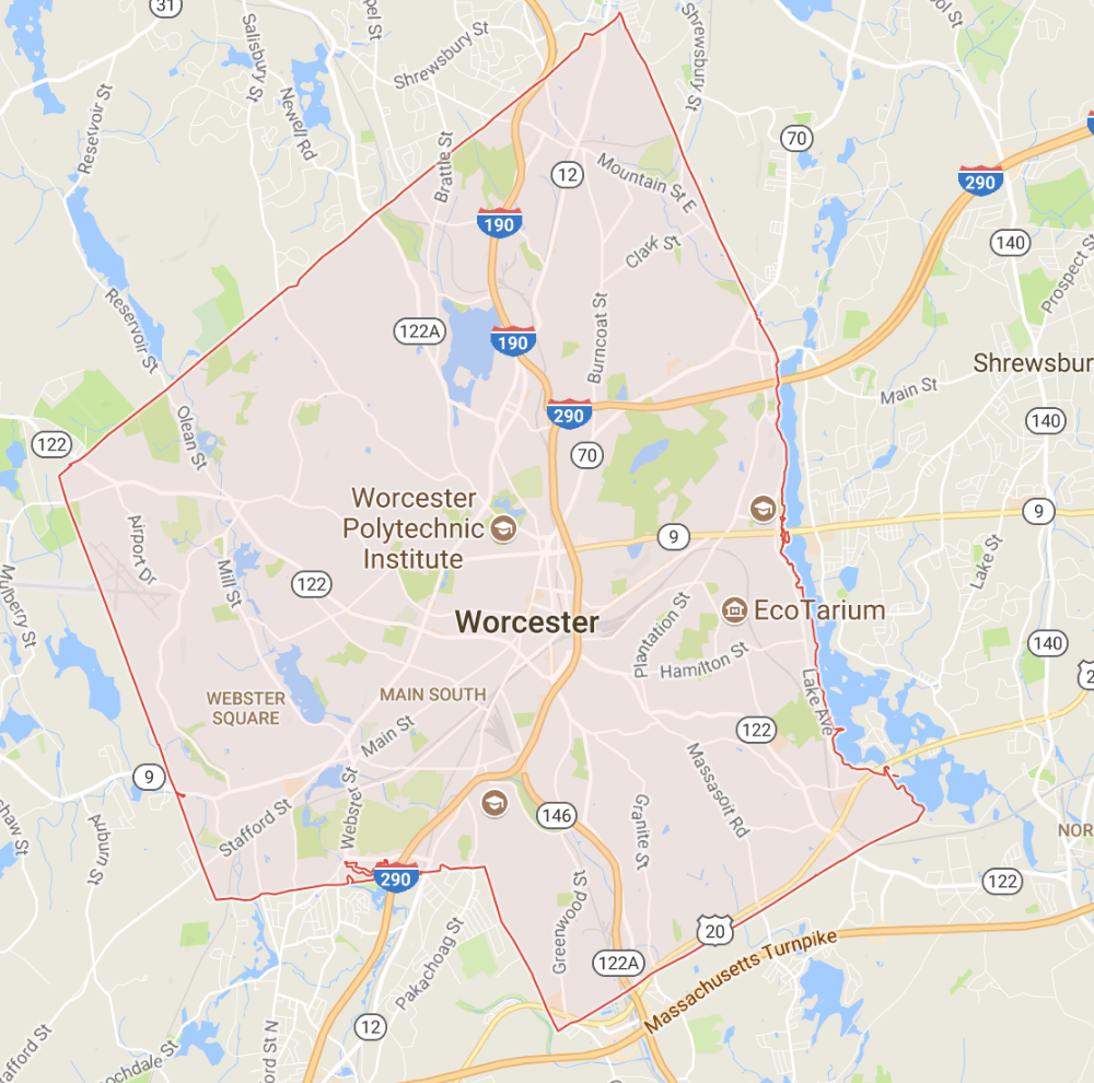 Map Of Worcester Massachusetts Unlimited Power Solutions LLC Map Of Worcester Massachusetts Unlimited Power Solutions LLC